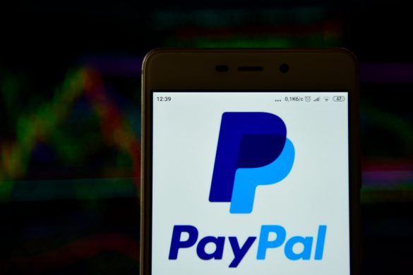 Paypal logo is seen on an android smartphone - DirectPayNet